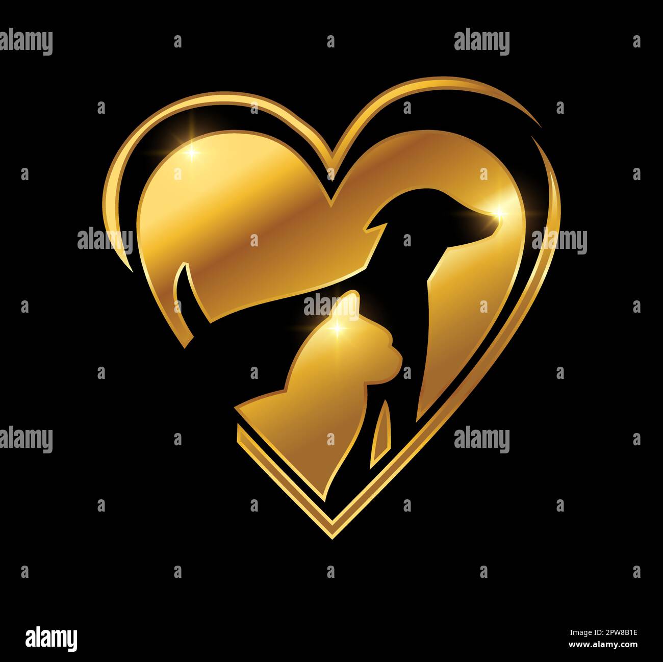 Dog golden retriever lying Stock Vector Images - Alamy