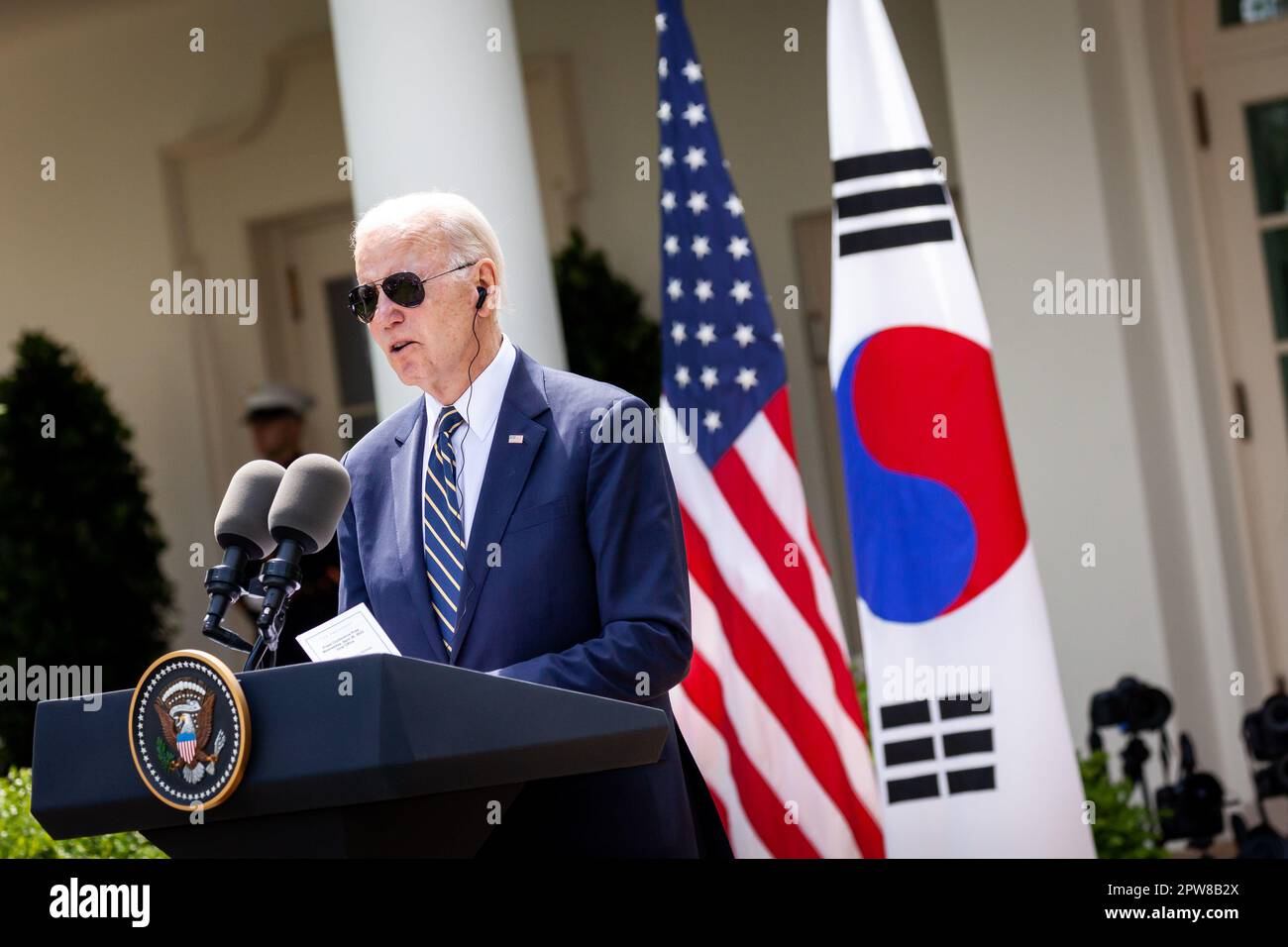 Washington, United States. 26th Apr, 2023. President Joe Biden speaks ...