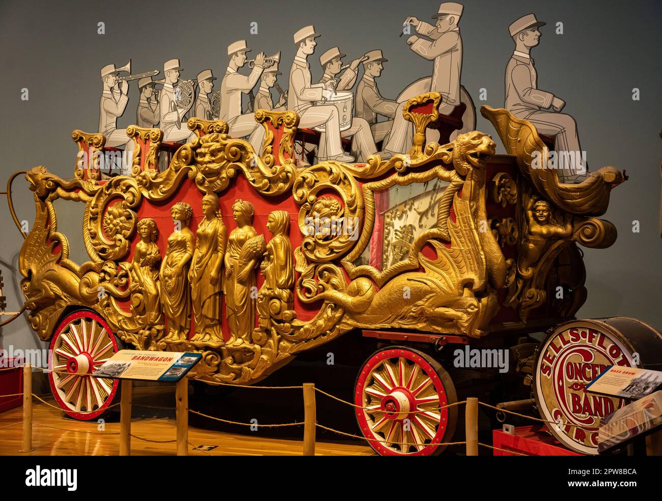 Sarasota, Florida, USA - April 24, 2023: John Ringling Museum of Circus ...