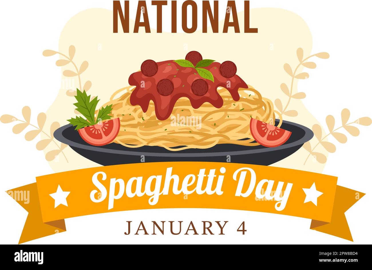 National Spaghetti Day on 4th January with a Plate of Italian Noodles ...