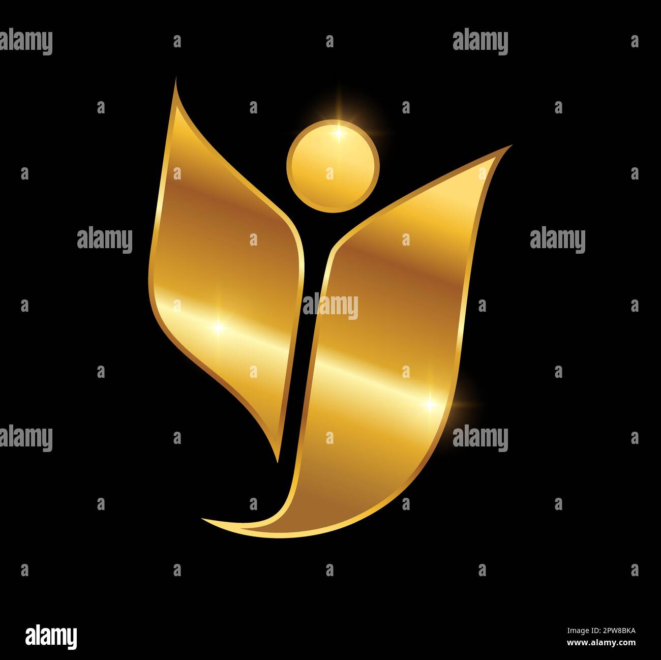 Golden People Logo Vector Icon Stock Vector Image & Art - Alamy