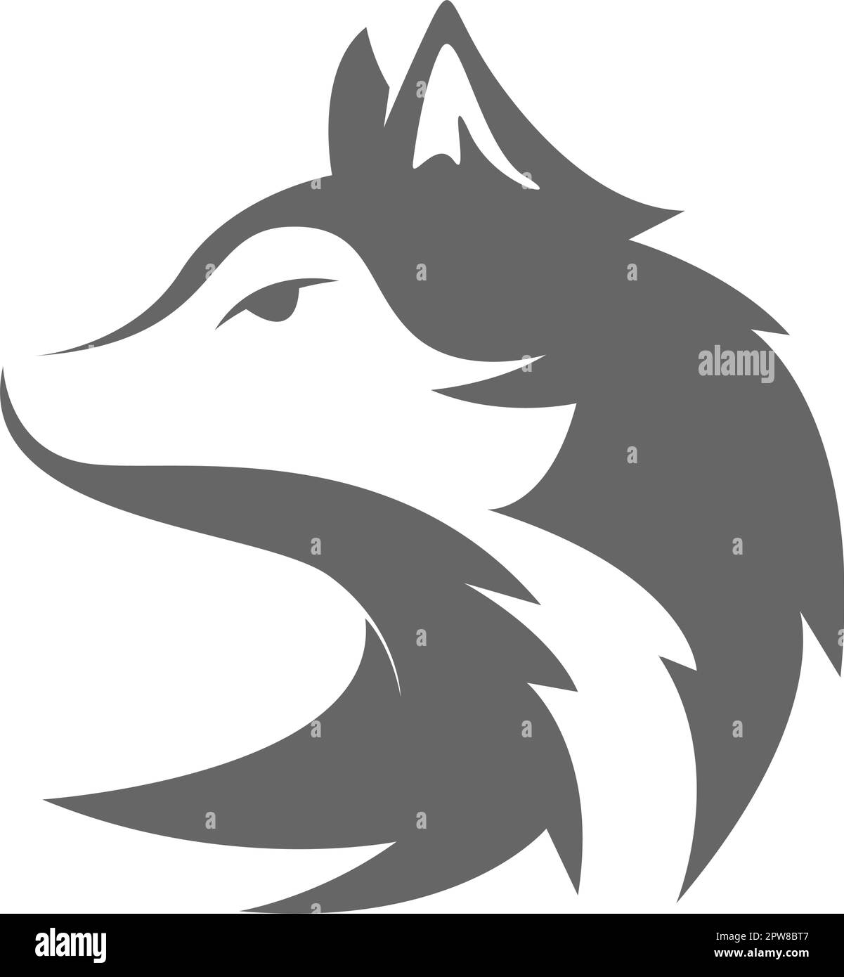 Wolf logo icon design Stock Vector Image & Art - Alamy