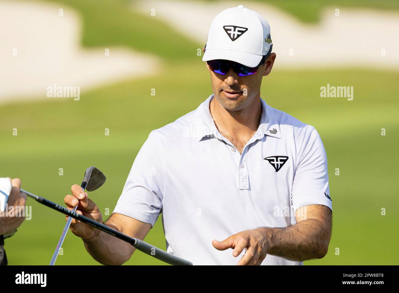 Cameron Tringale of HyFlyers GC seen on the fourth green during the ...