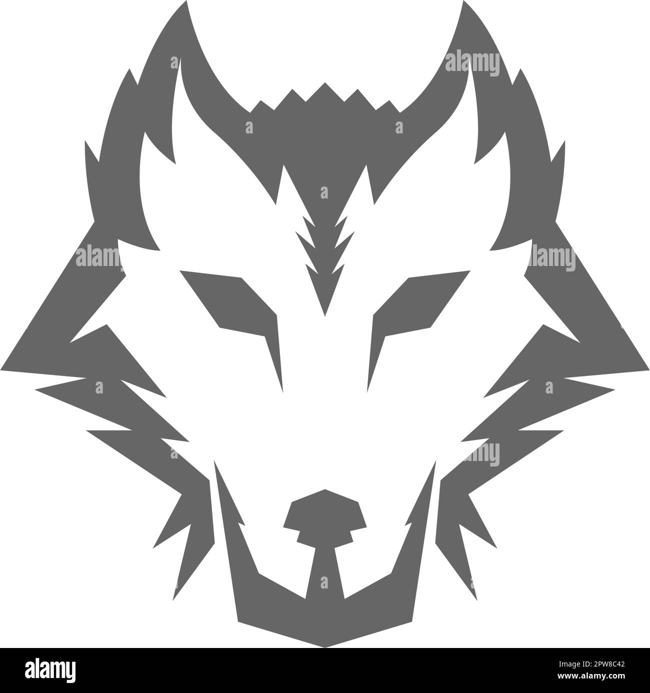 Wolf logo icon design Stock Vector Image & Art - Alamy