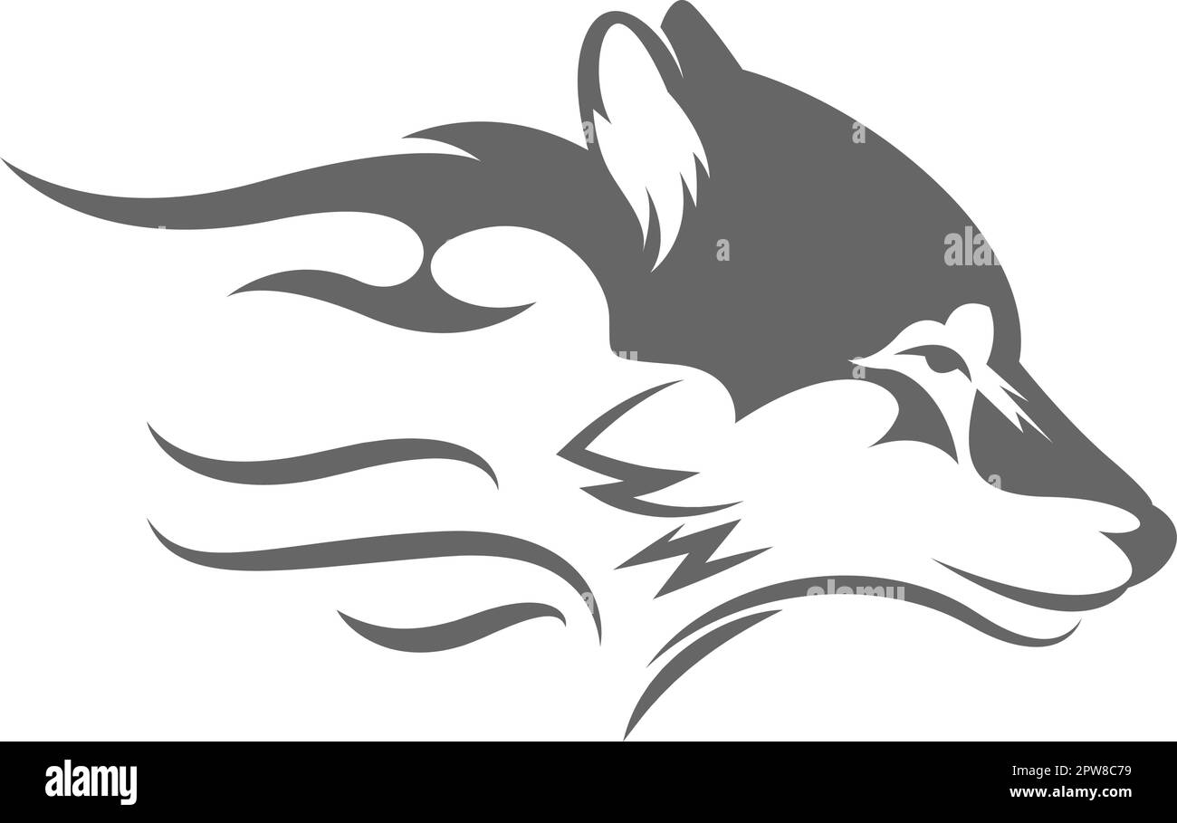 Wolf design hi-res stock photography and images - Alamy