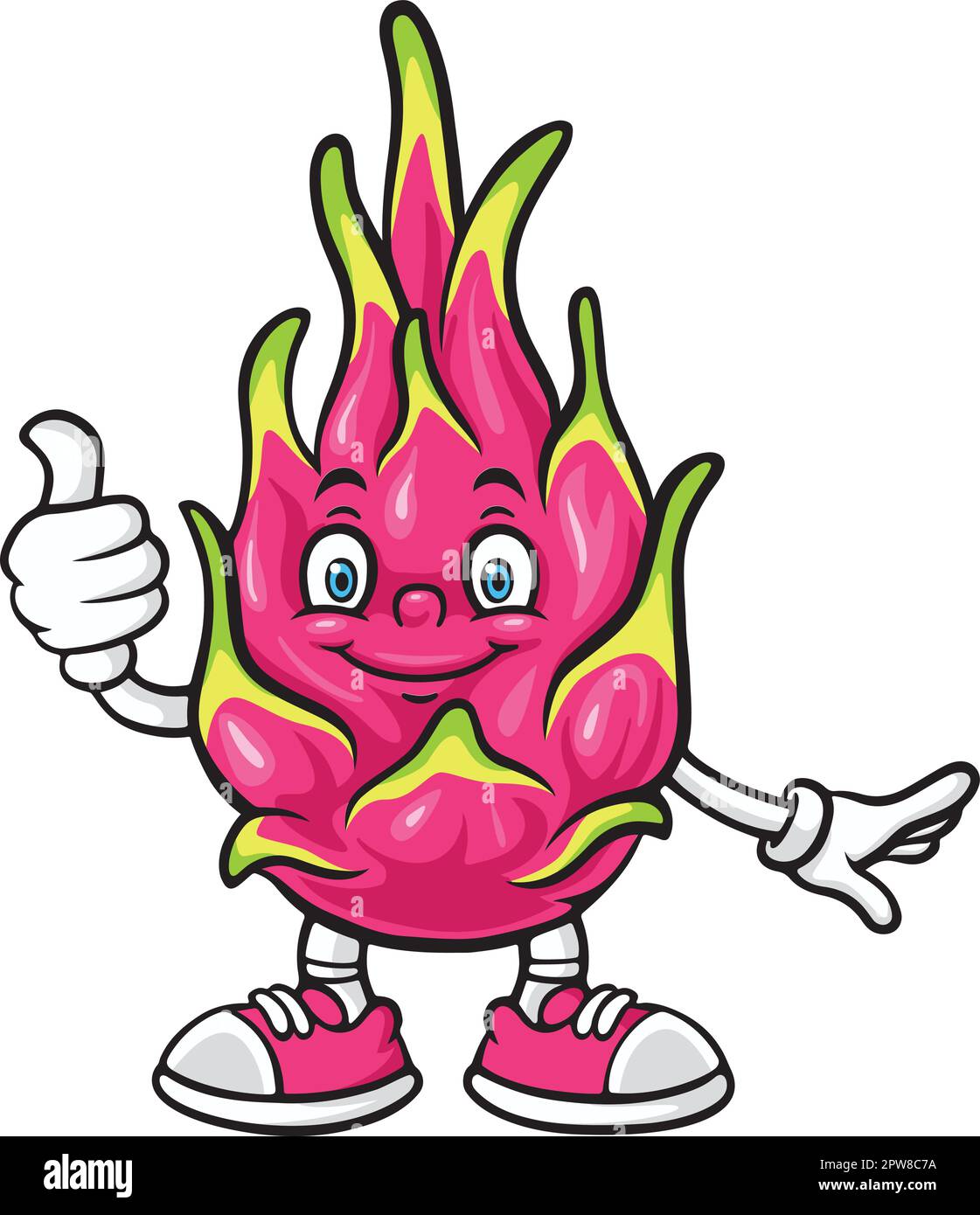 Fruit fresh dragon red Stock Vector Images - Alamy