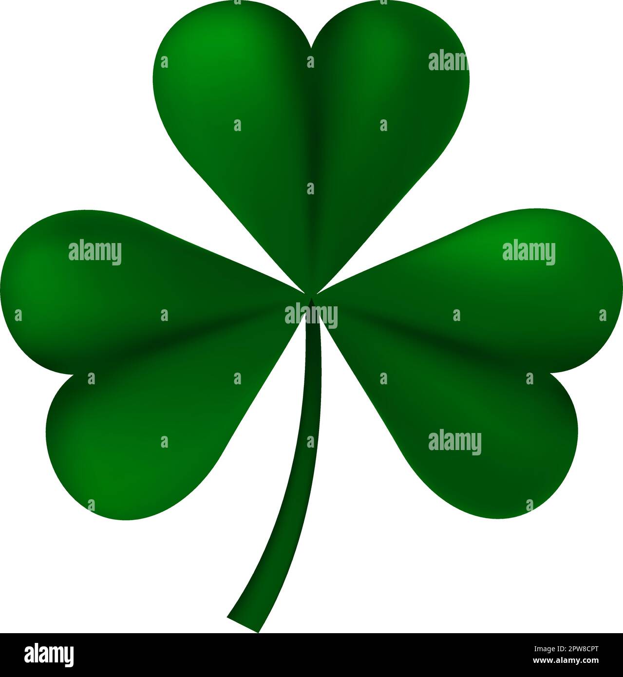 Three-Leaf Shamrock Clover Stock Vector Image & Art - Alamy