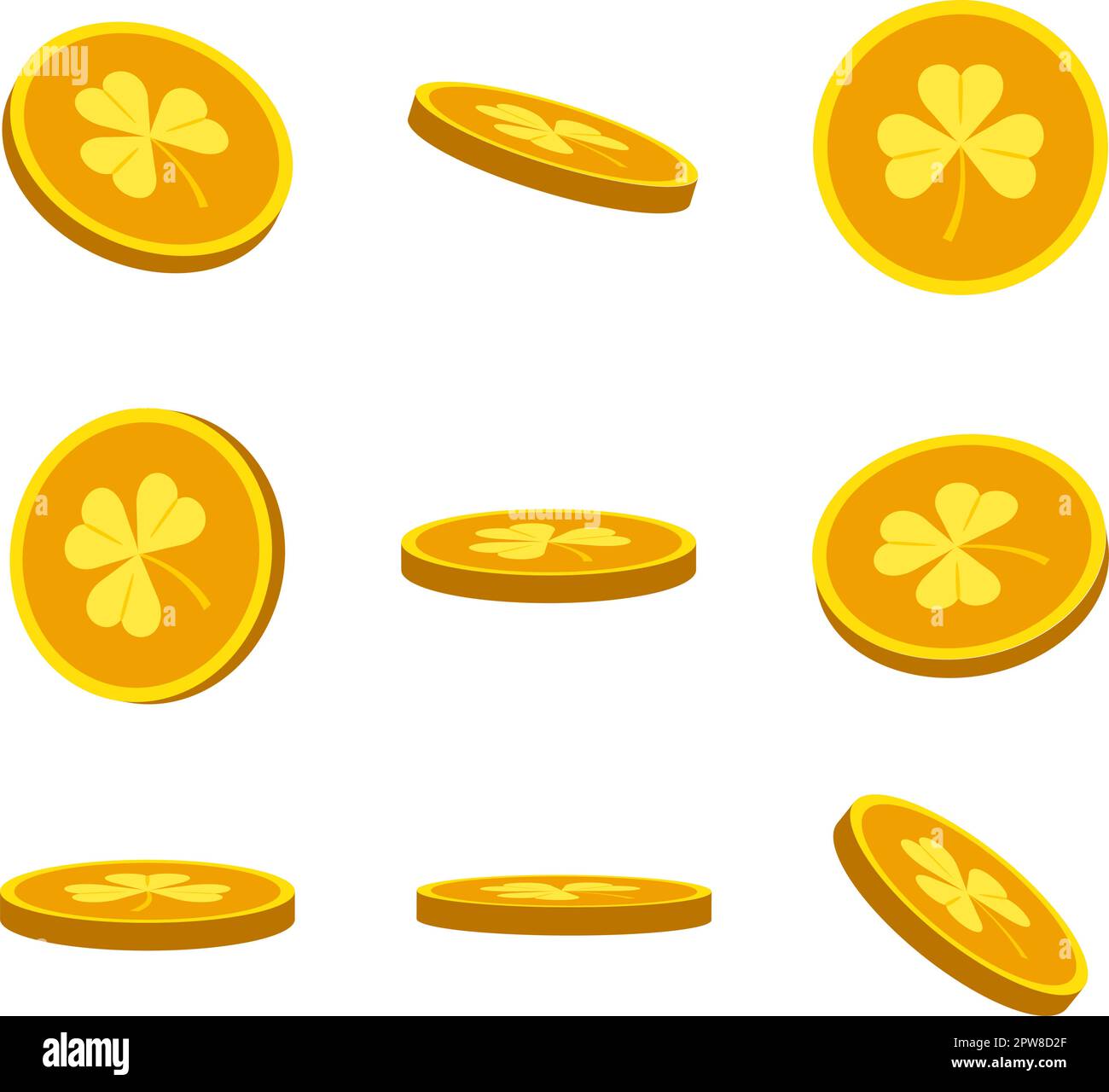 Leprechaun Coins Set Stock Vector Image & Art - Alamy