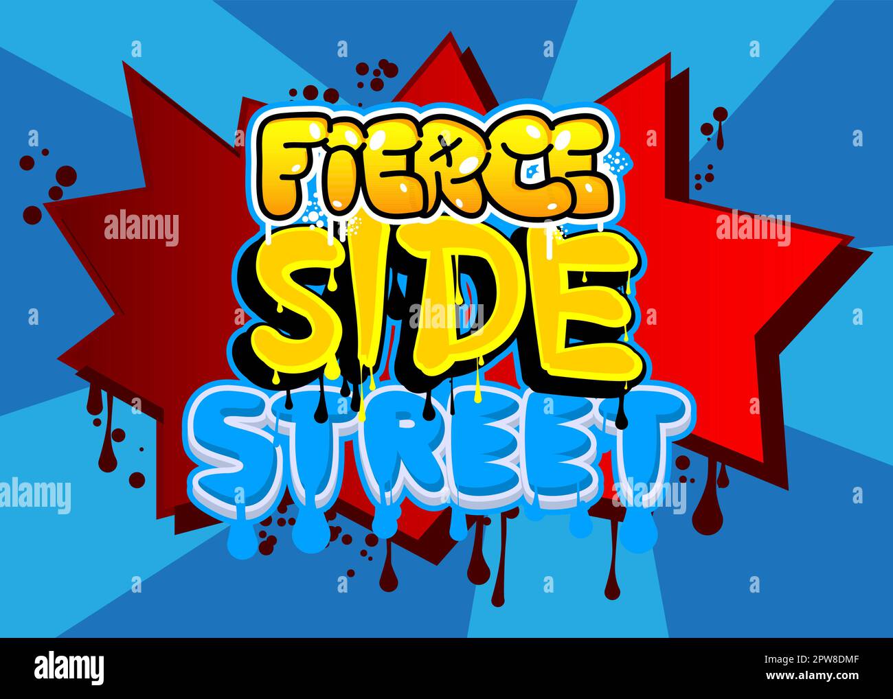 Sidewalk graffiti Stock Vector Images - Alamy