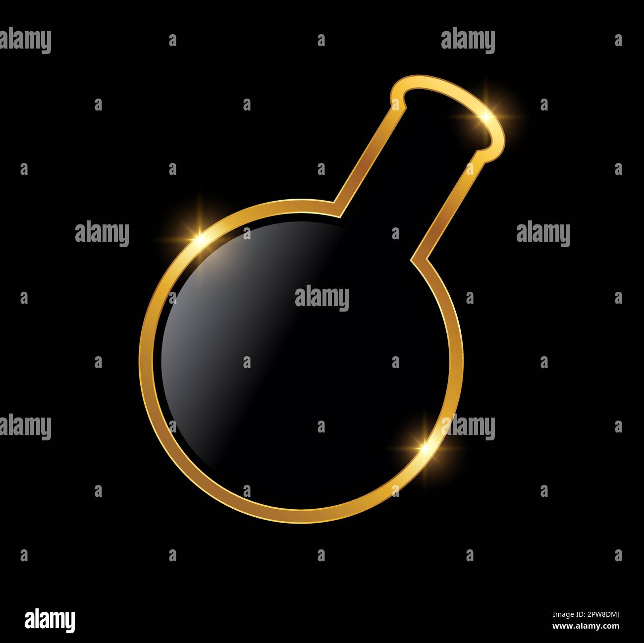 Gold tube laboratory Stock Vector Images - Alamy