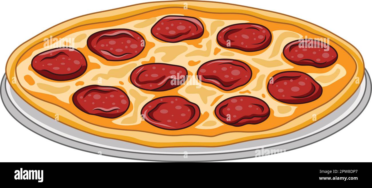 Background delicious italian pizza Stock Vector Images - Alamy