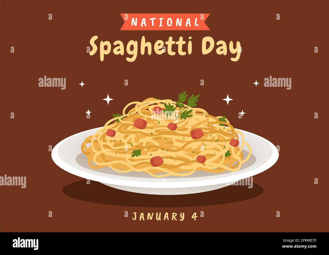 National Spaghetti Day on 4th January with a Plate of Italian Noodles ...