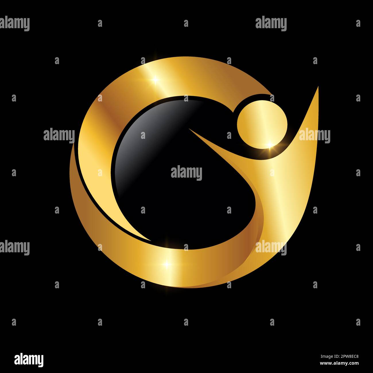 Golden People Logo Vector Icon Stock Vector Image & Art - Alamy