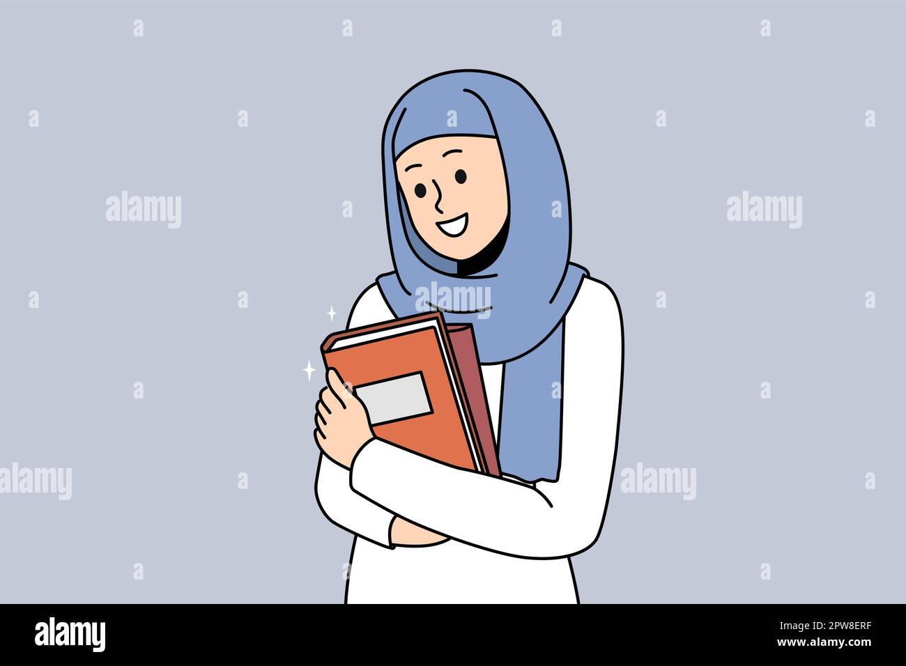 Smiling young woman hands Stock Vector Images - Alamy