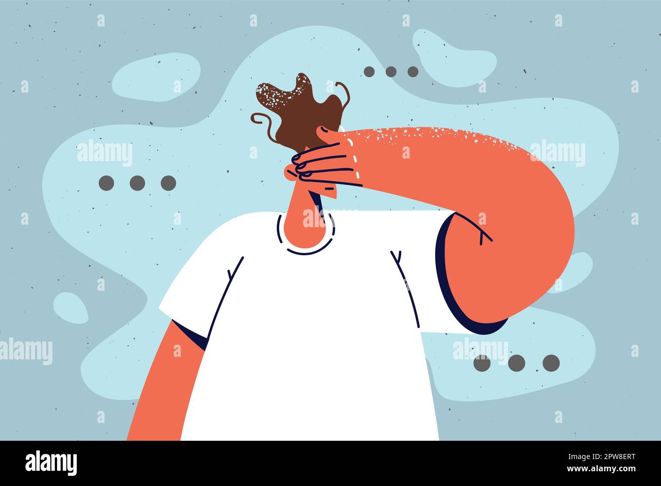 Hand cover eyes Stock Vector Images - Alamy