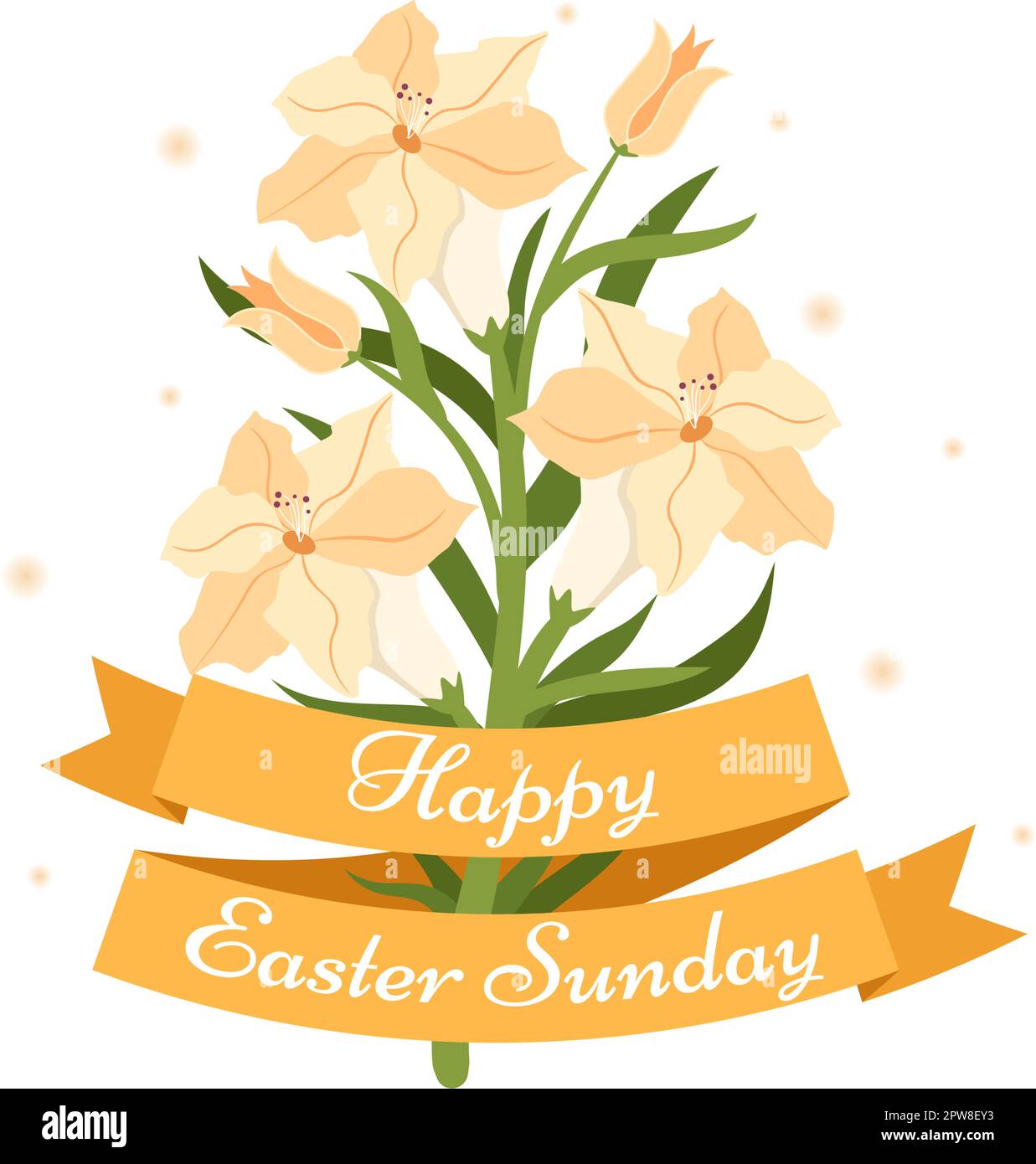Happy Easter Sunday Day Illustration with Jesus, He is Risen and ...