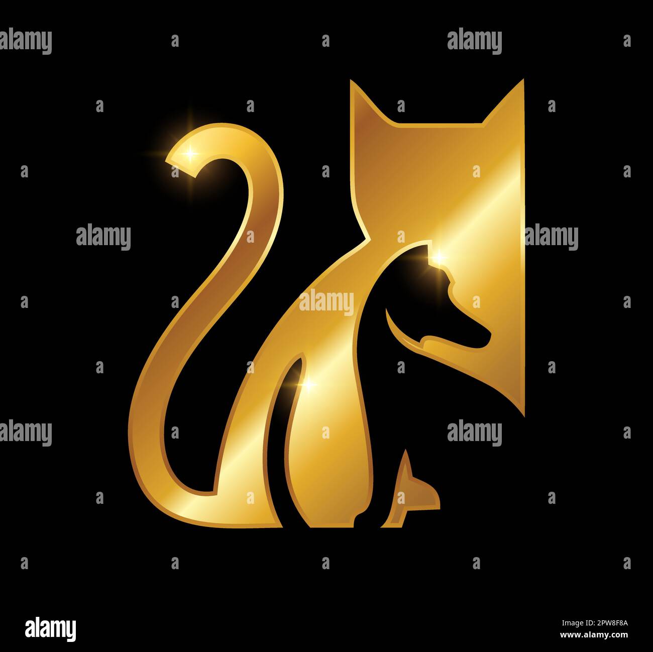 Dog golden retriever lying Stock Vector Images - Alamy