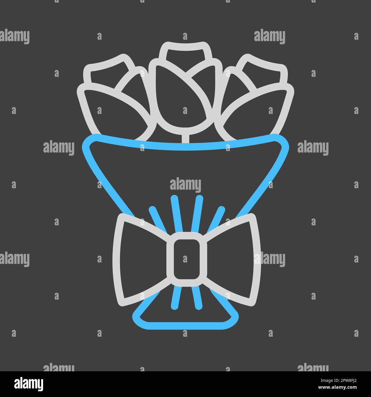 Red roses bouquet vector icon Stock Vector Image & Art - Alamy