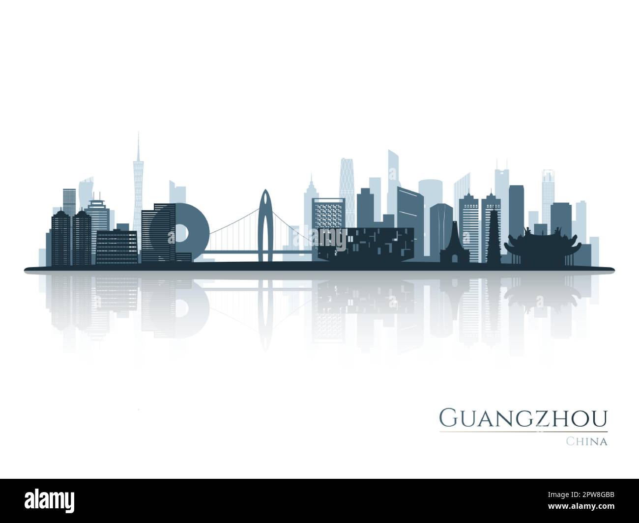 Skyline city guangzhou Stock Vector Images - Alamy