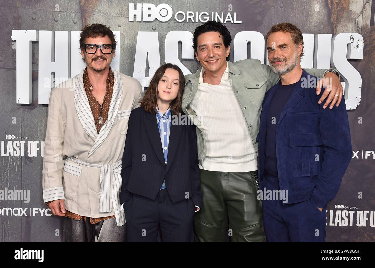 Pedro Pascal, Bella Ramsey, Gabriel Luna and Murray Bartlett, from left ...