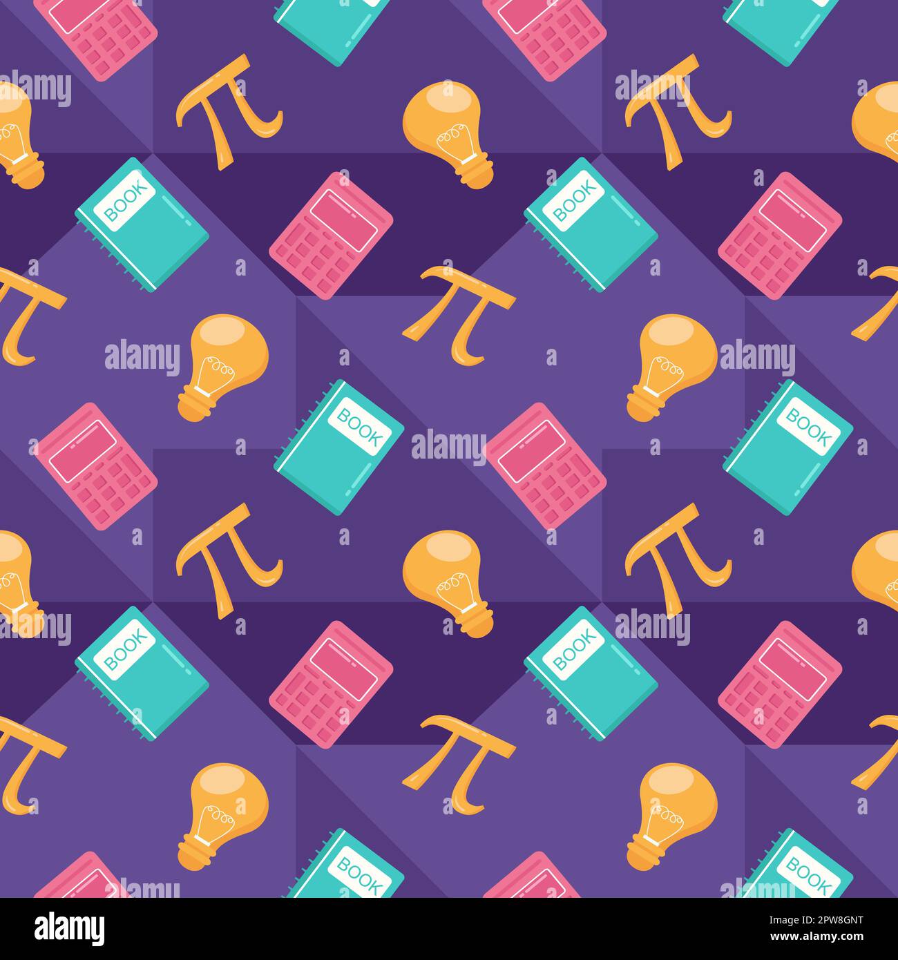 Pi Day Seamless Pattern Design with Mathematical Constants or Baked Pie ...