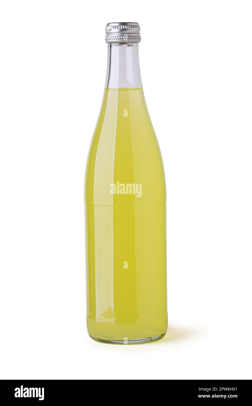 Yellow soda bottle on a white background., with clipping path Stock ...