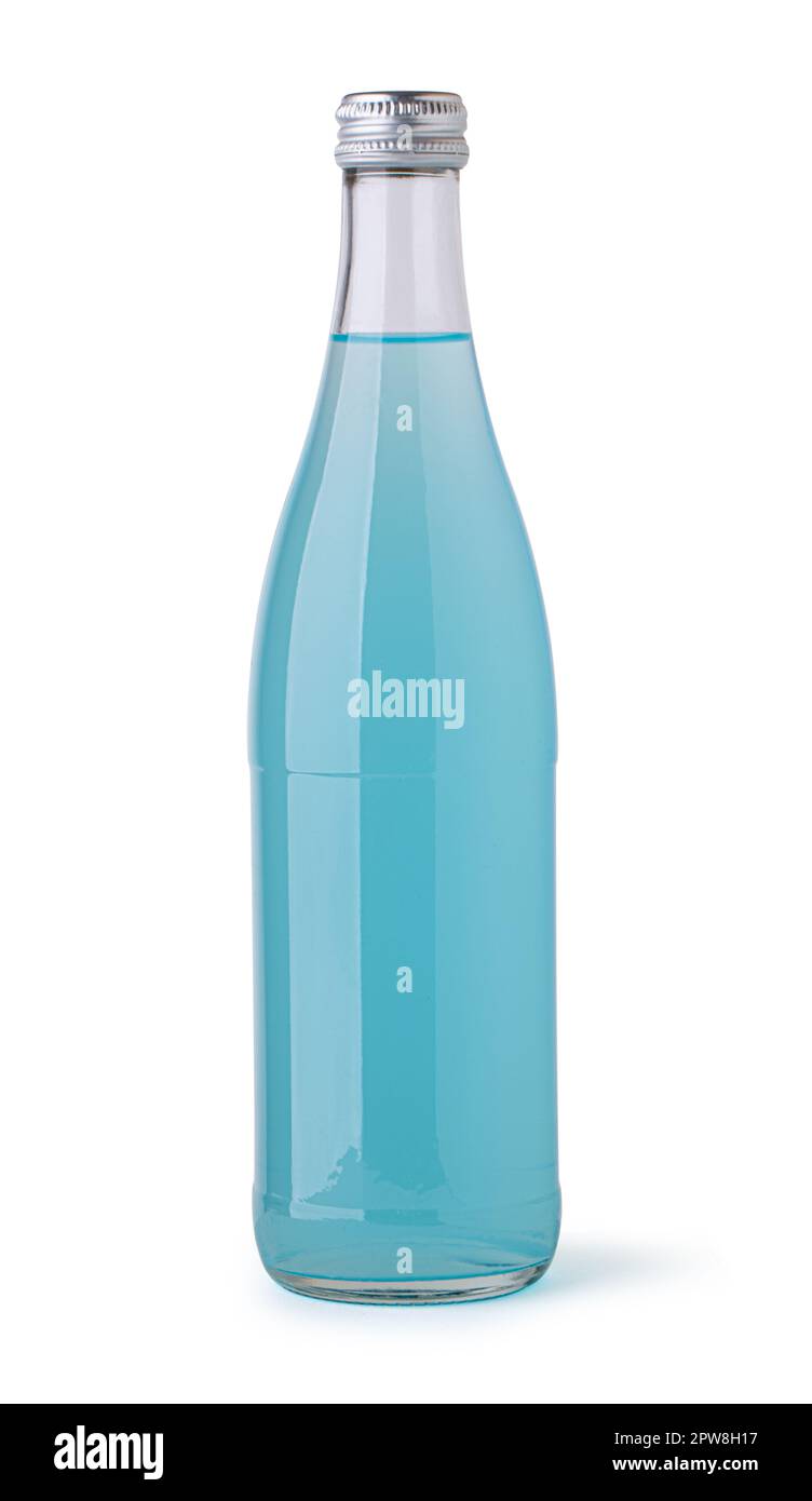 Blue soda bottle on a white background., with clipping path Stock Photo ...