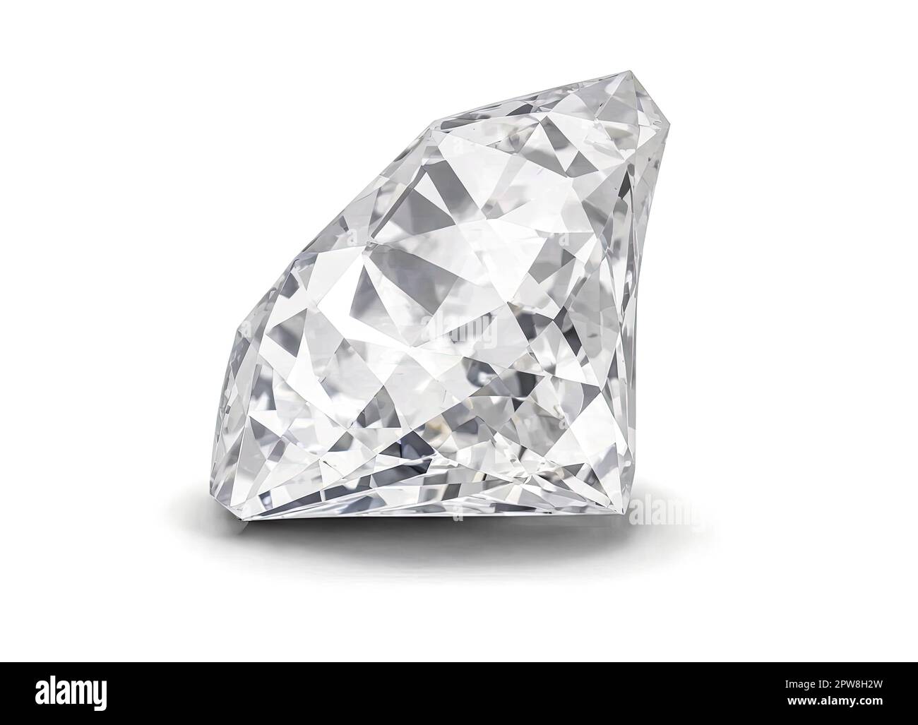 Diamond on white background. Shiny gem isolated on white background ...