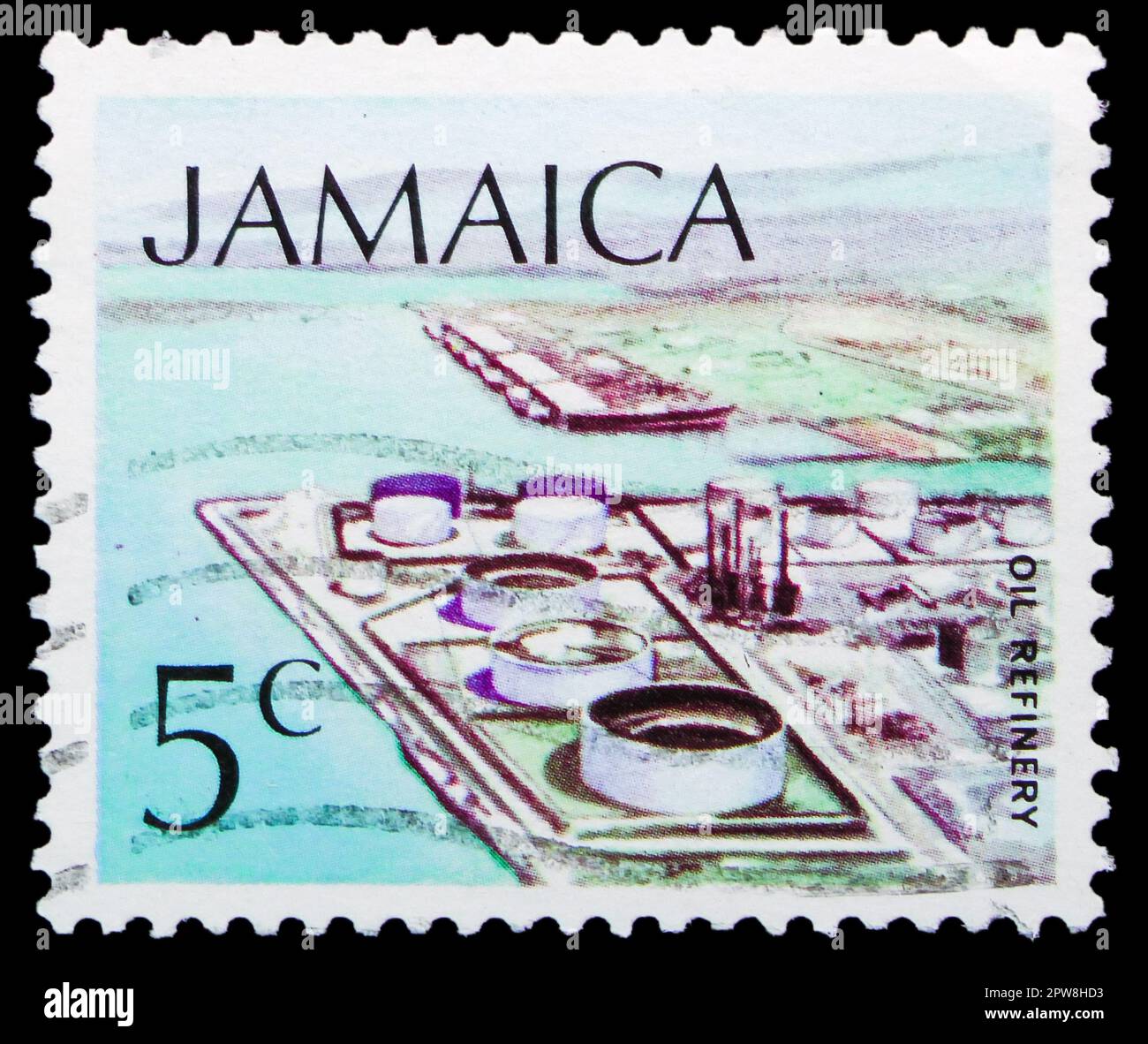 MOSCOW, RUSSIA - APRIL 08, 2023: Postage stamp printed in Jamaica shows ...