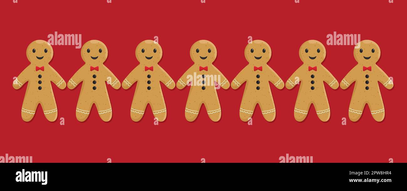 Traditional gingerbread biscuits Stock Vector Images - Alamy