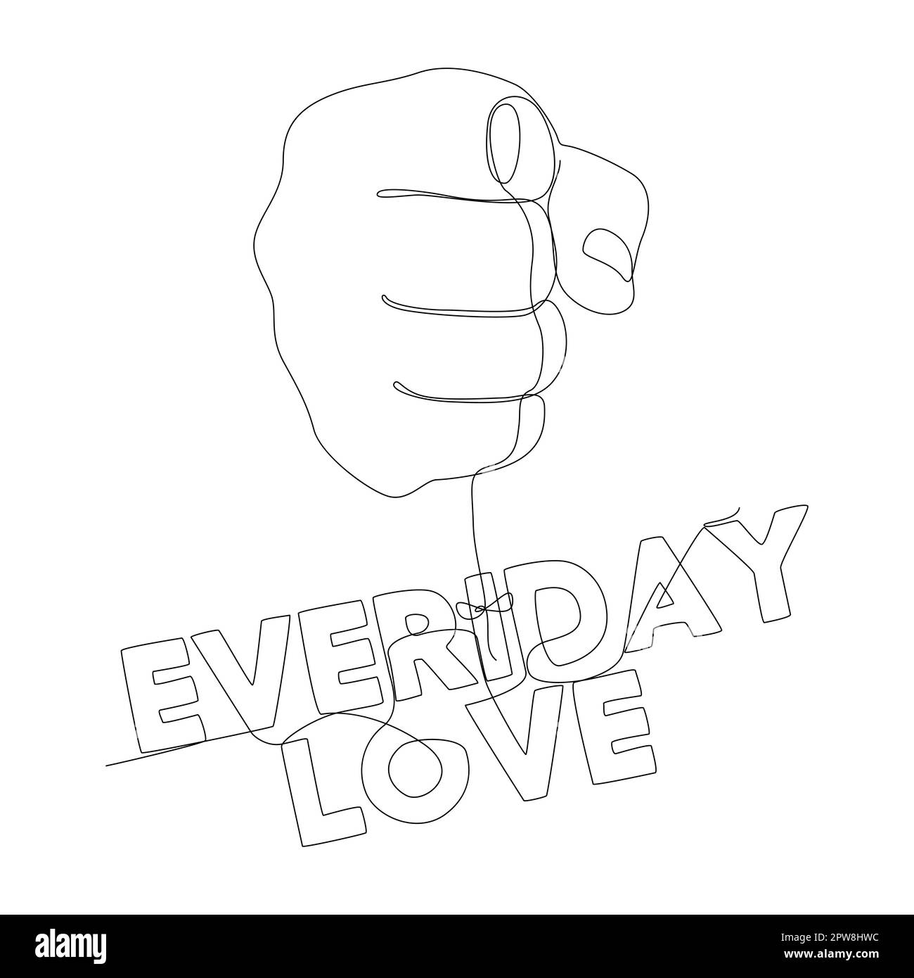 Hand holding string Stock Vector Images - Alamy