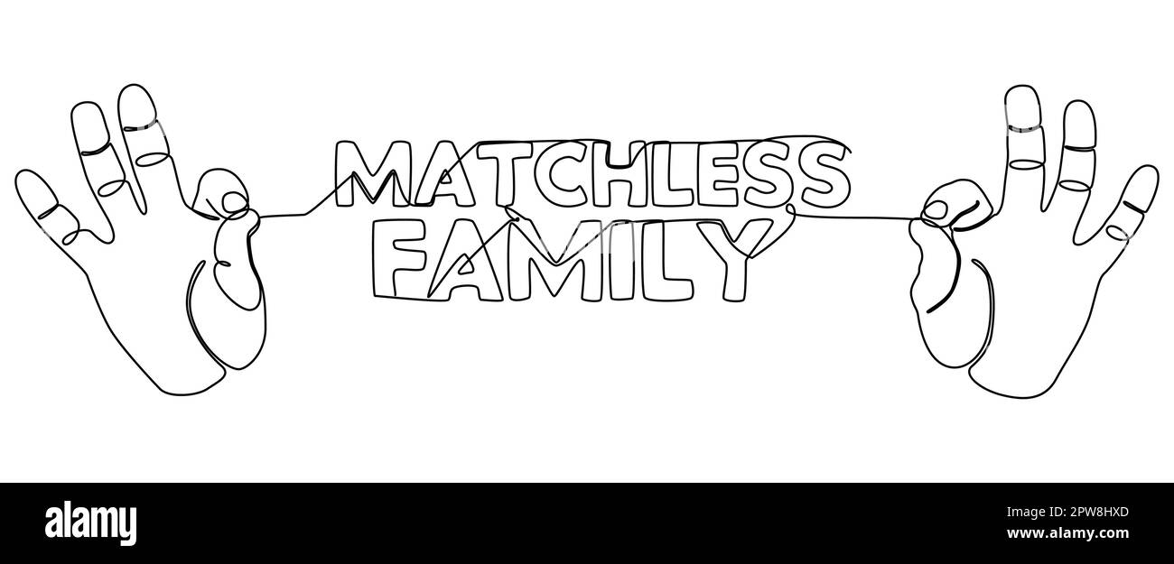 Family line drawing hi-res stock photography and images - Alamy