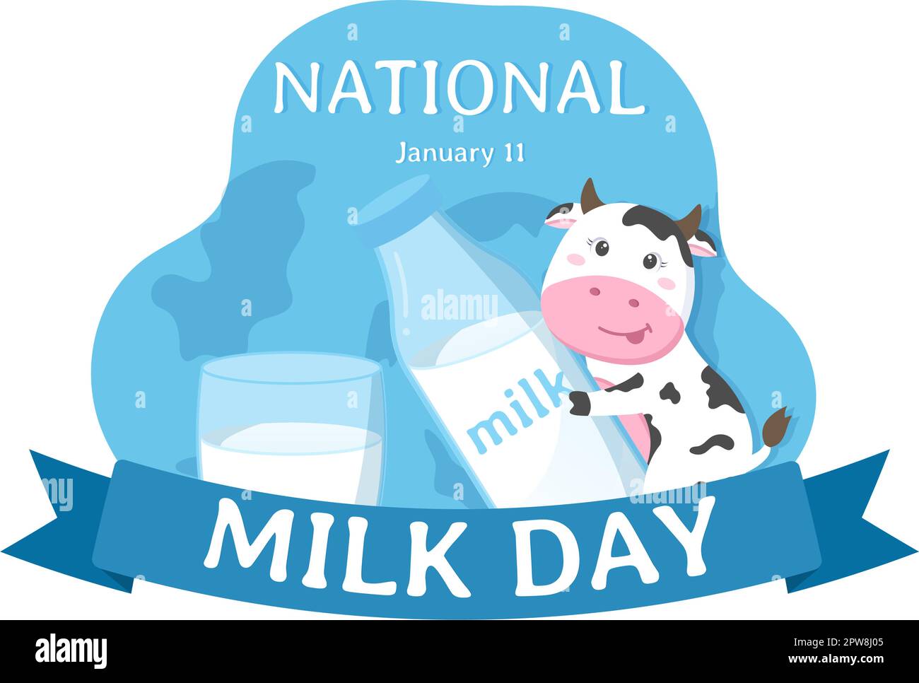 Happy Milk Day Celebration with Splash Drop in Smooth Wave of White ...