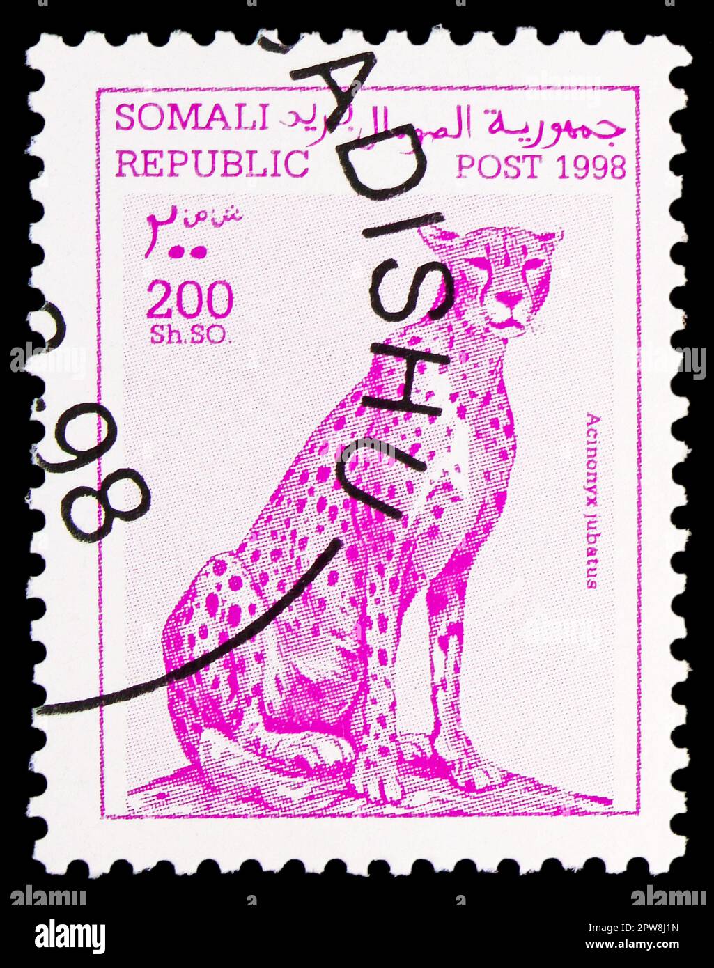 MOSCOW, RUSSIA - APRIL 08, 2023: Postage stamp printed in Somalia shows ...