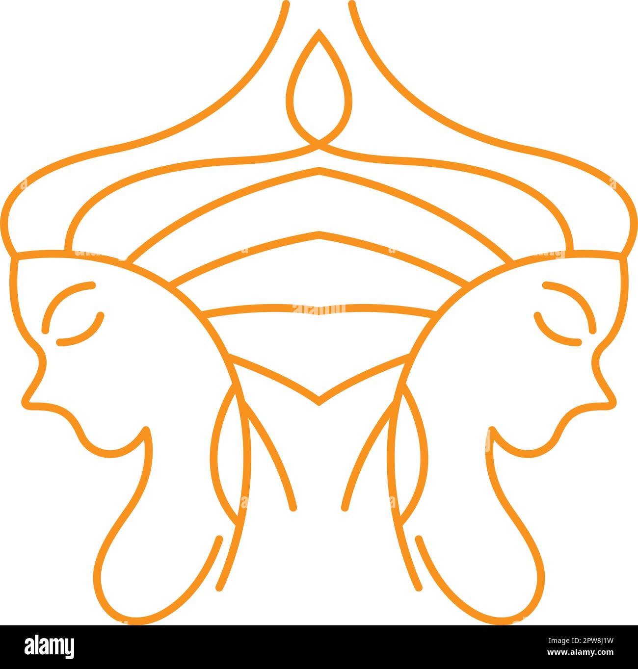 Gemini icon logo design Stock Vector Image & Art - Alamy