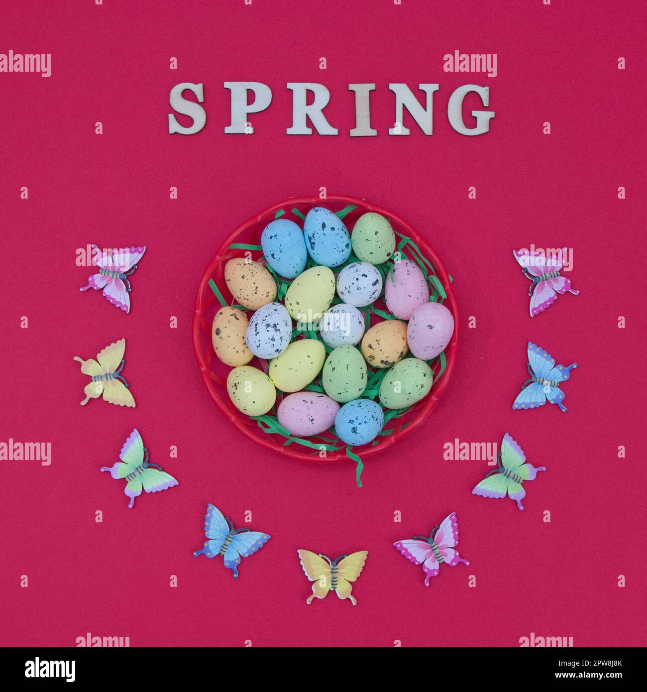 The first signs of spring are Easter eggs and butterflies of various ...