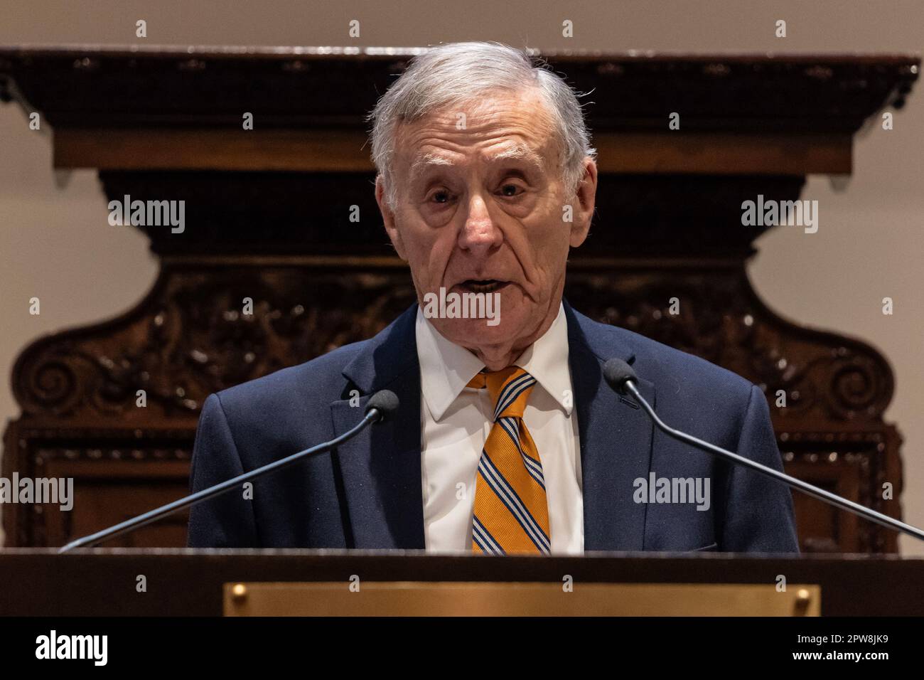 Albert Rosenblatt speaks during visit by Vsevolod Kniaziev, Chief ...