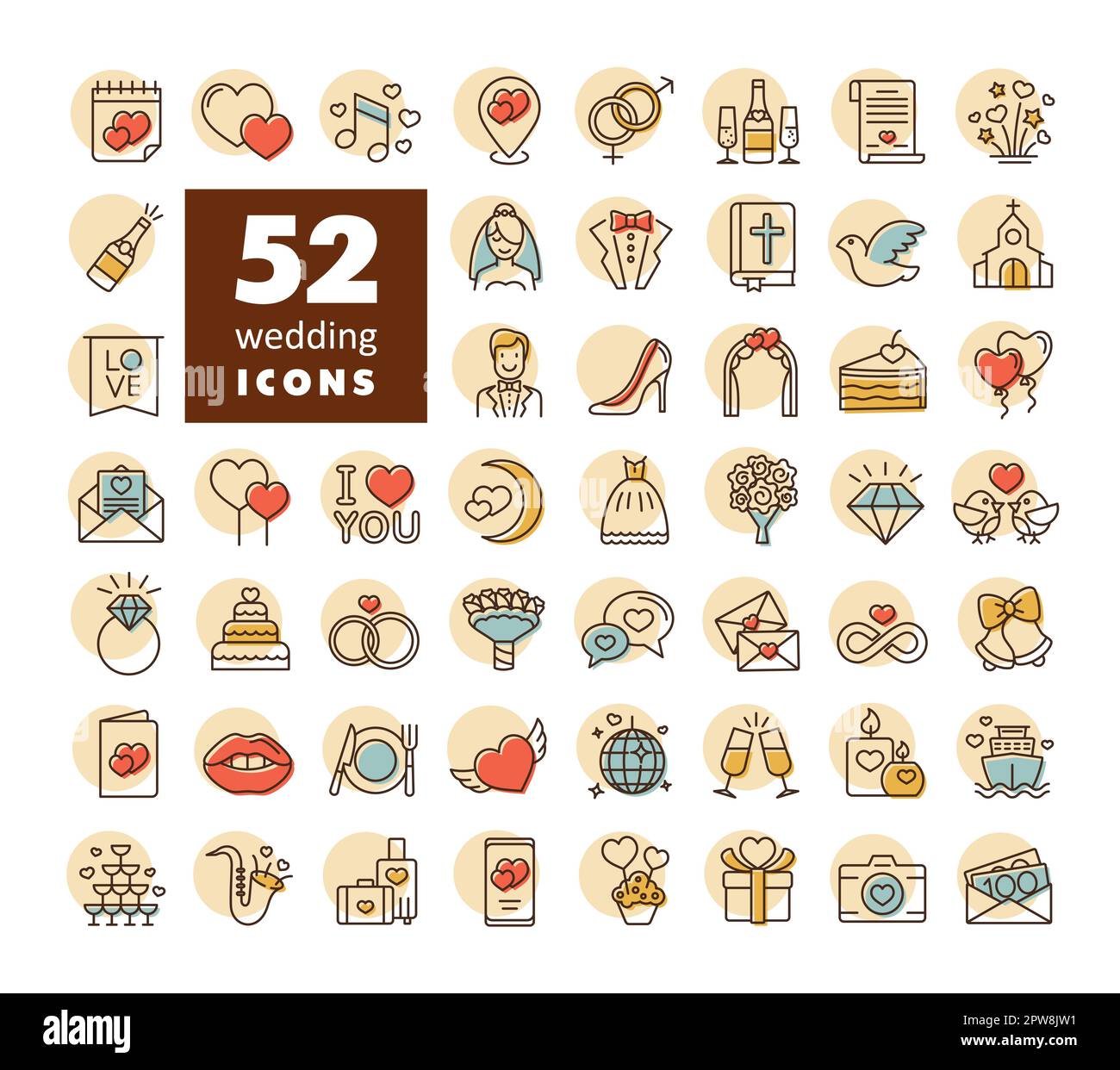 Couple sign wedding contract Cut Out Stock Images & Pictures - Alamy