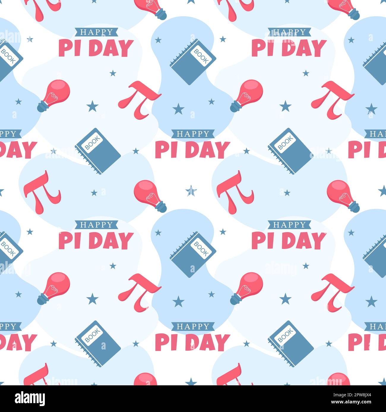 Pi Day Seamless Pattern Design with Mathematical Constants or Baked Pie ...