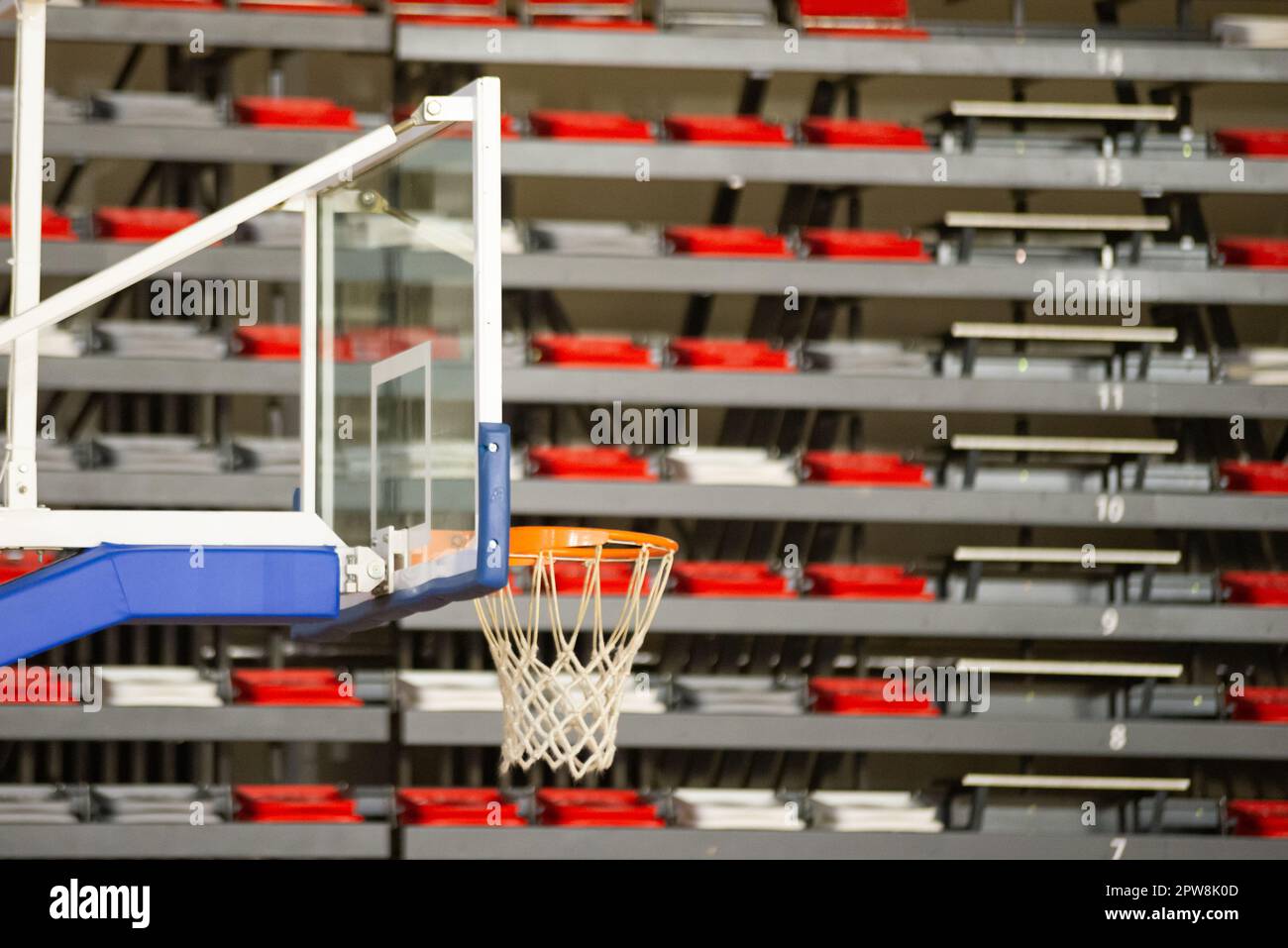 Indoor basketball court backboard net hi-res stock photography and ...