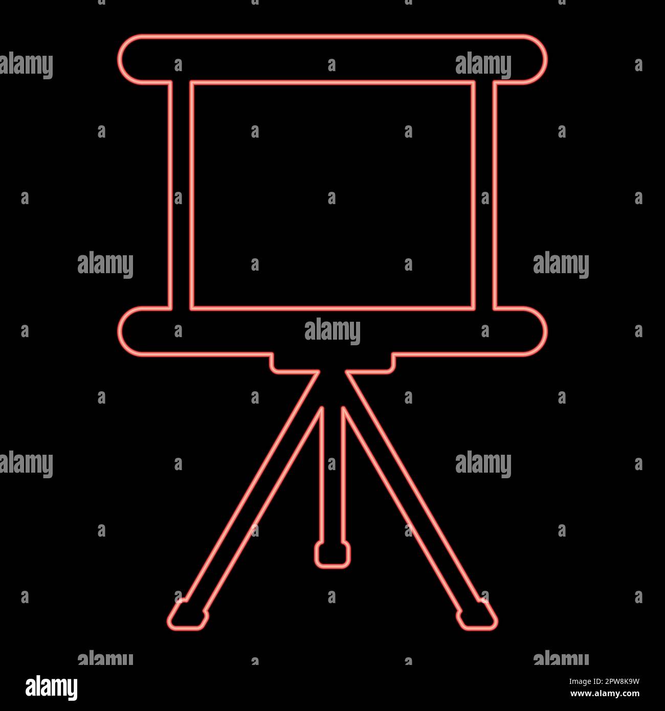 Neon board for presentations business screen billboard projector roller ...