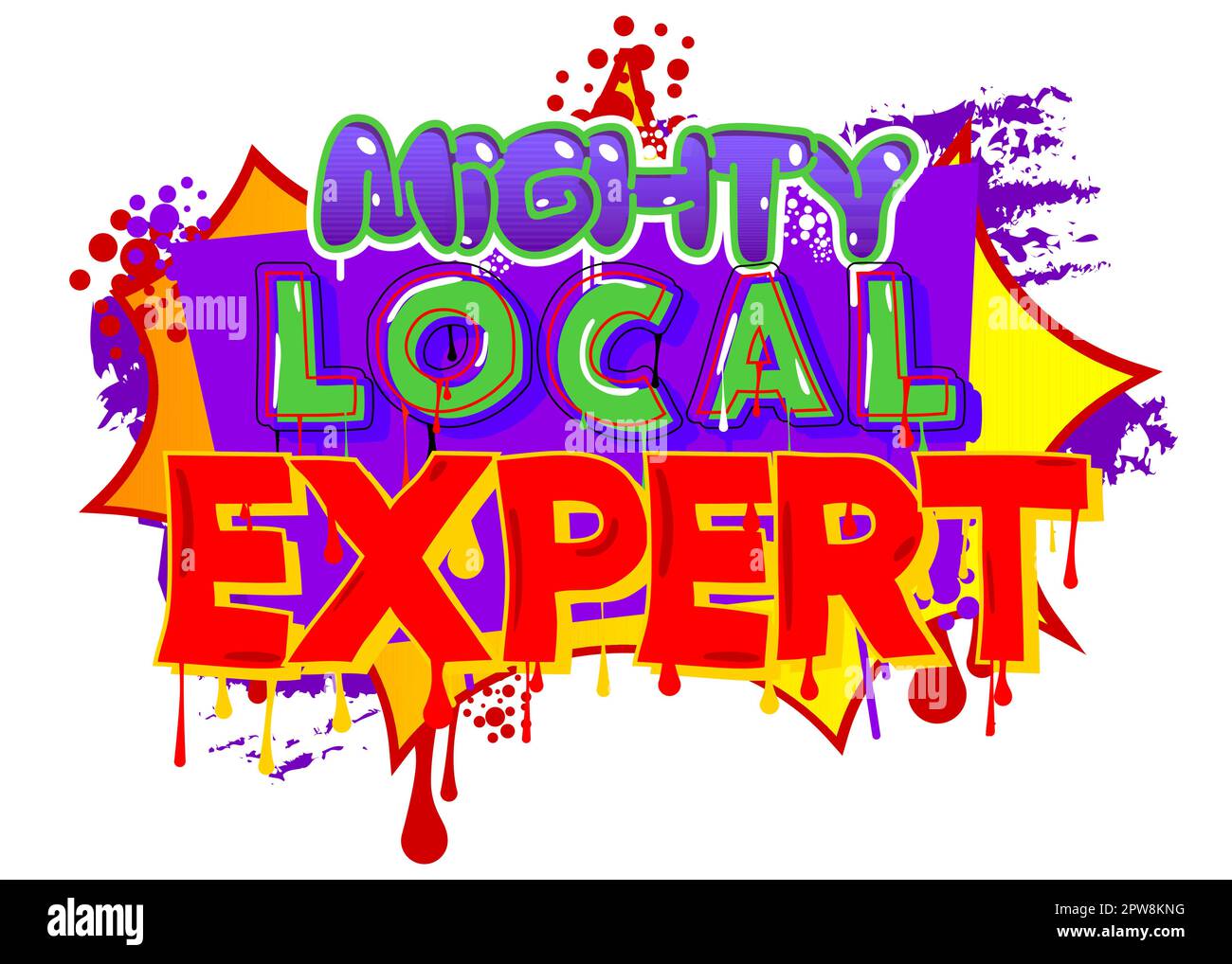 Graffiti local Stock Vector Images - Alamy
