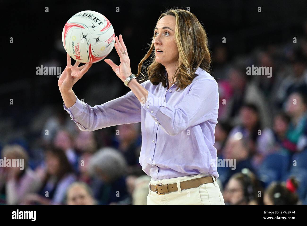 Firebirds head coach Rebecca Bulley during the Super Netball Round 7 ...