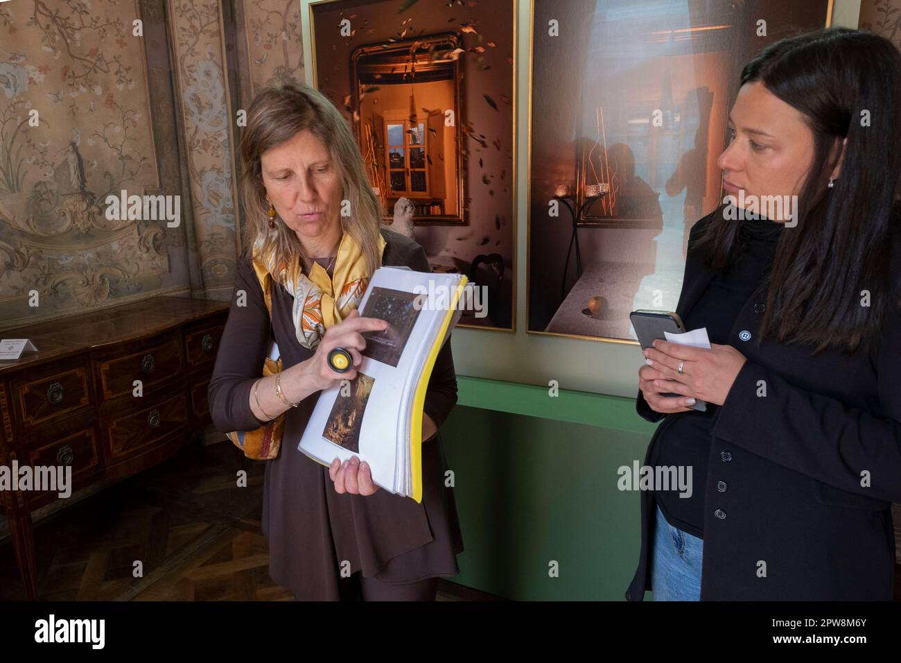 19/04/2023. Torino. DIVAS – Dog Portraits exhibition , visit guided by ...