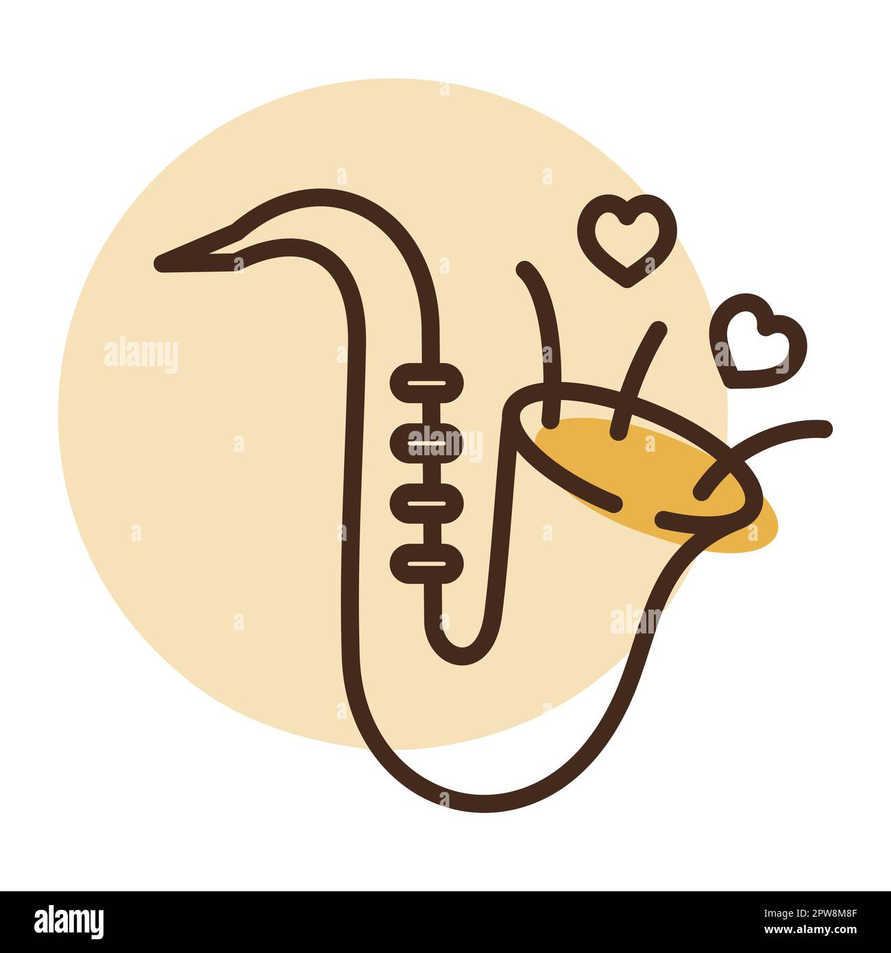 Romantic saxophone Cut Out Stock Images & Pictures - Alamy