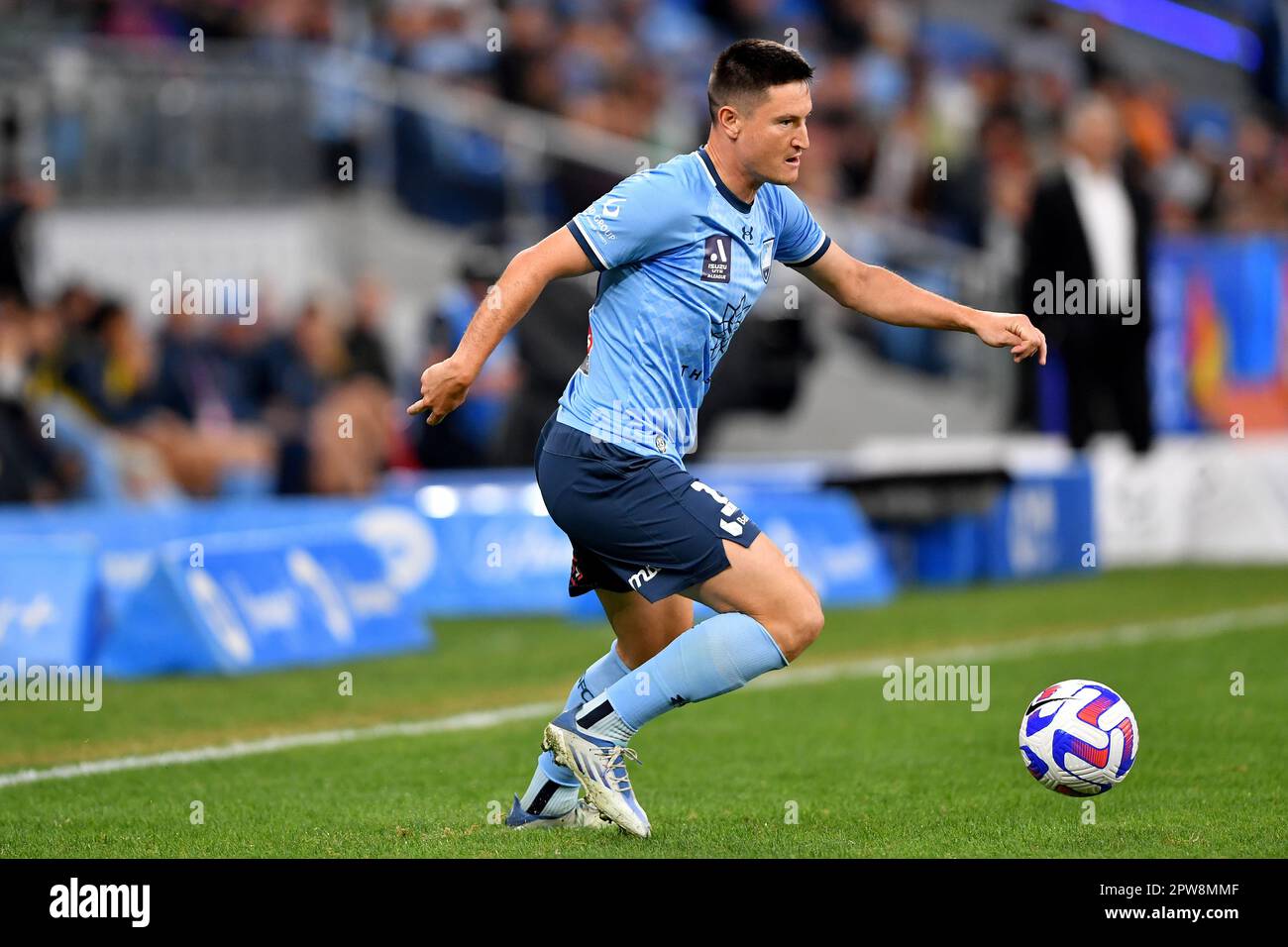 Joseph Lolley of Sydney controls the ball during the A-League Men's ...