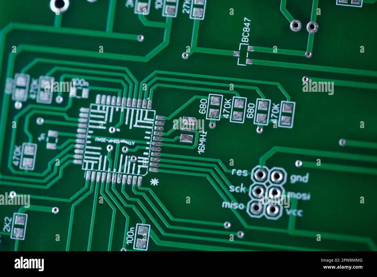Component side of a printed circuit board hi-res stock photography and images - Alamy