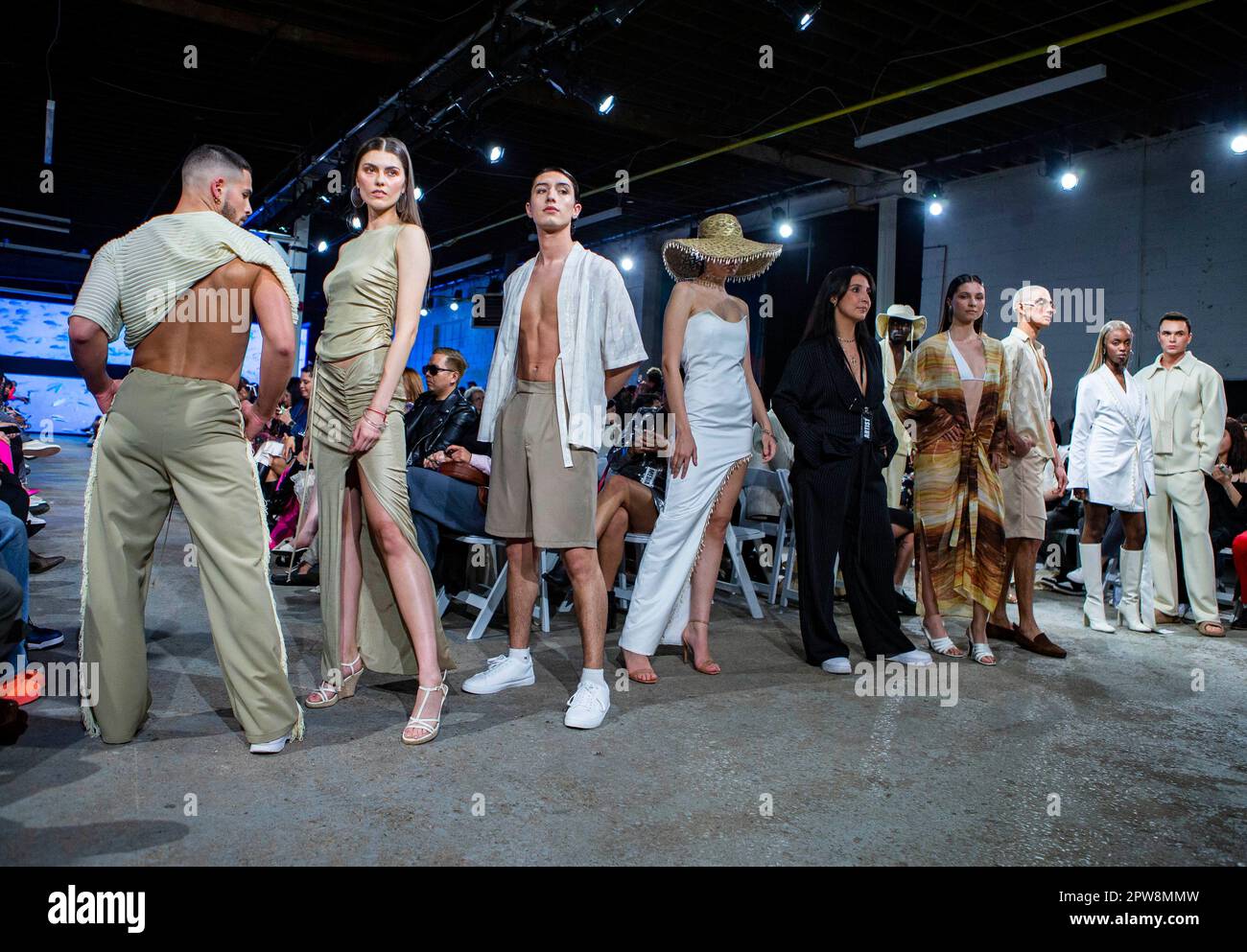 Toronto, Canada. 28th Apr, 2023. Models present creations at the 2023 ...