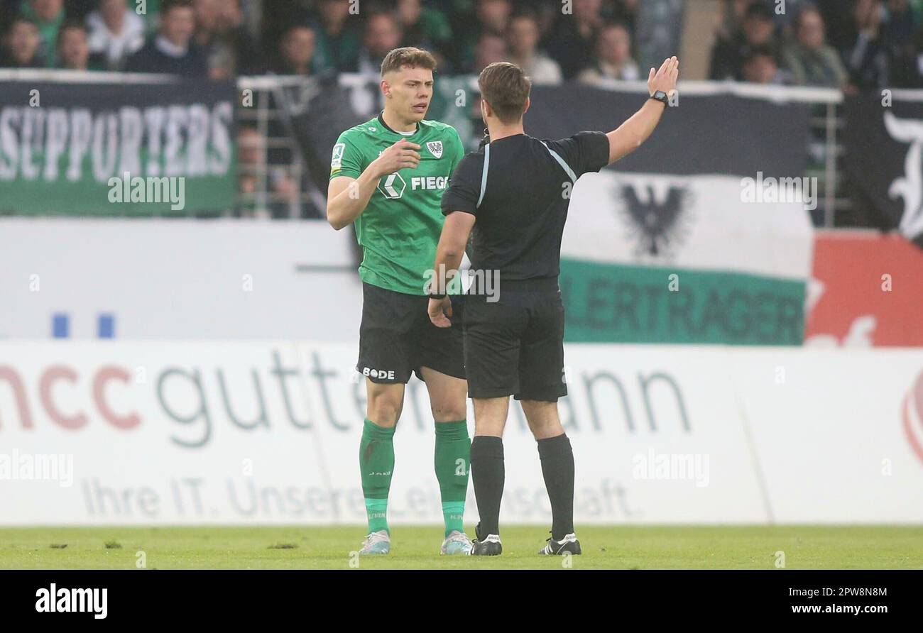 Muenster, Deutschland. 28th Apr, 2023. firo : 28.04.2023 football ...