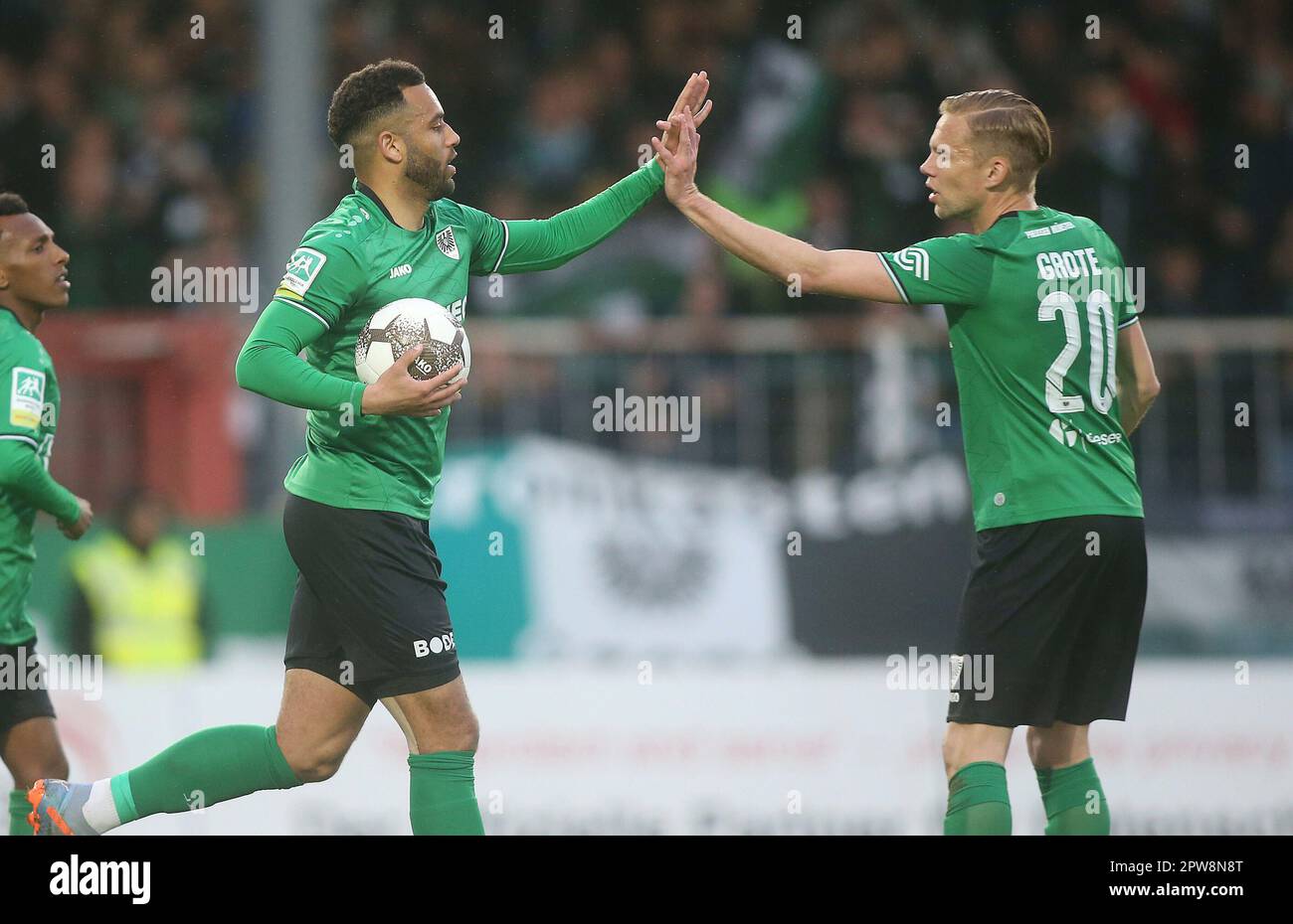 Muenster, Deutschland. 28th Apr, 2023. firo: 28.04.2023 football ...